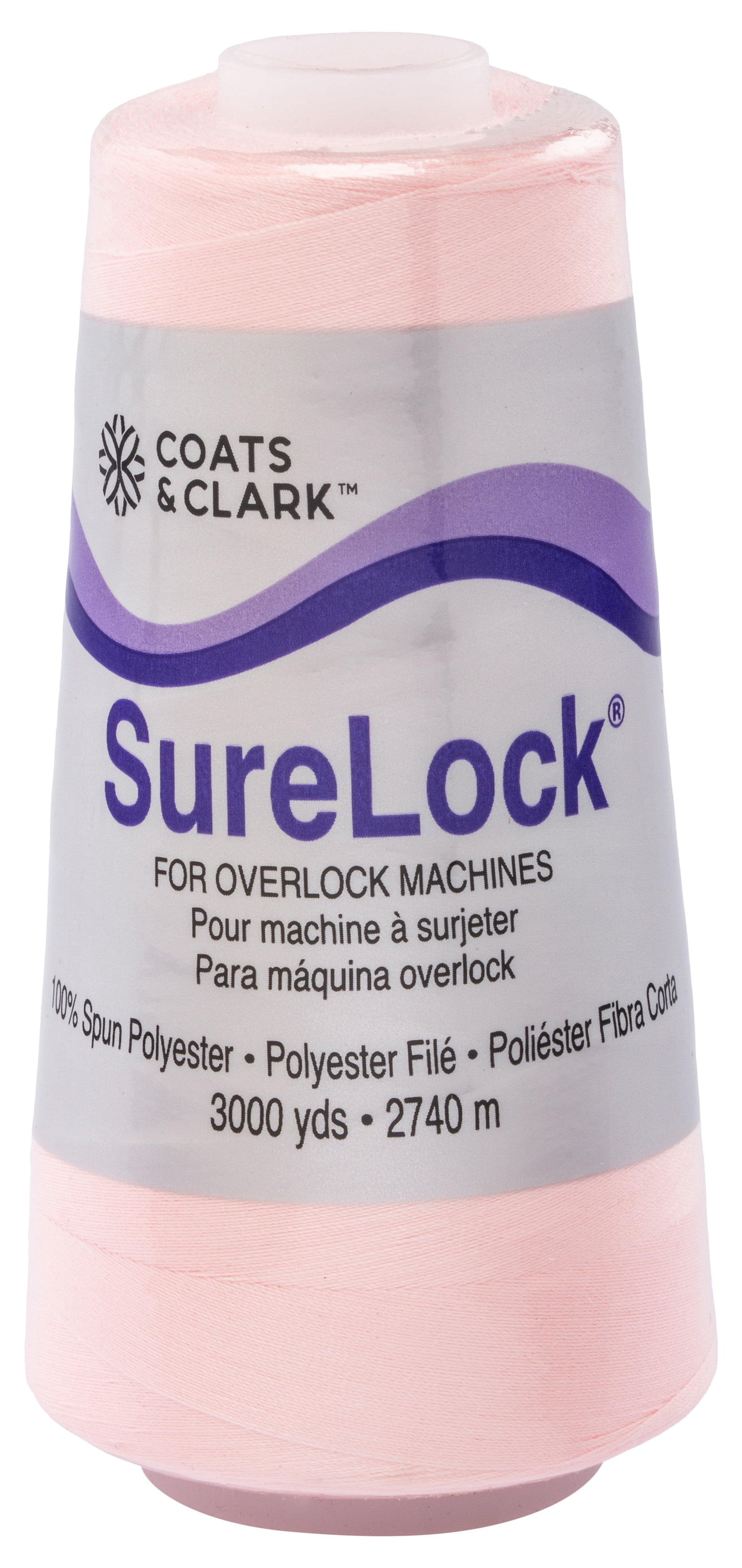Coats Surelock Overlock Thread 3,000yd-Pink - Walmart.com