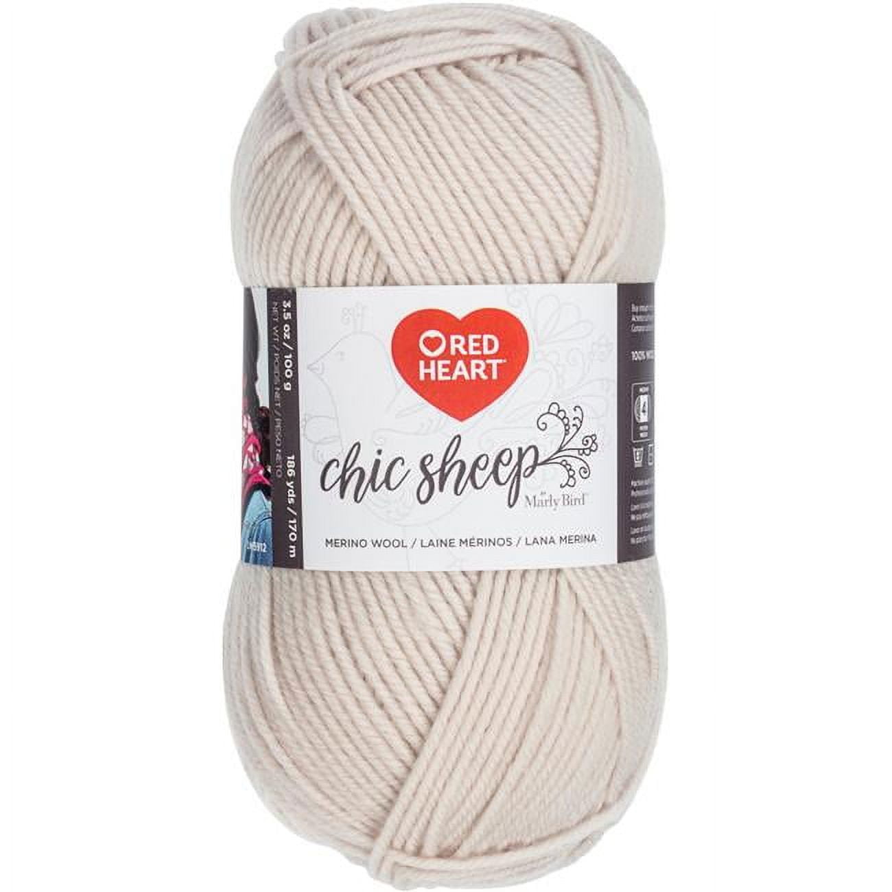 Coats Yarn R170-5316 Linen - Red Heart Chic Sheep Yarn - Walmart.com