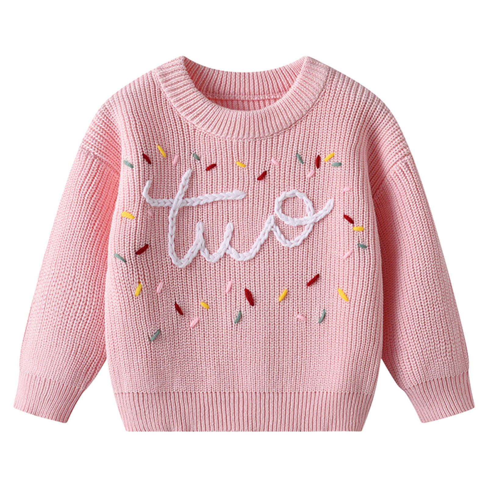 Coats for Girls Toddlers Girl Cable Knit Sweater Long Sleeve Boho ...