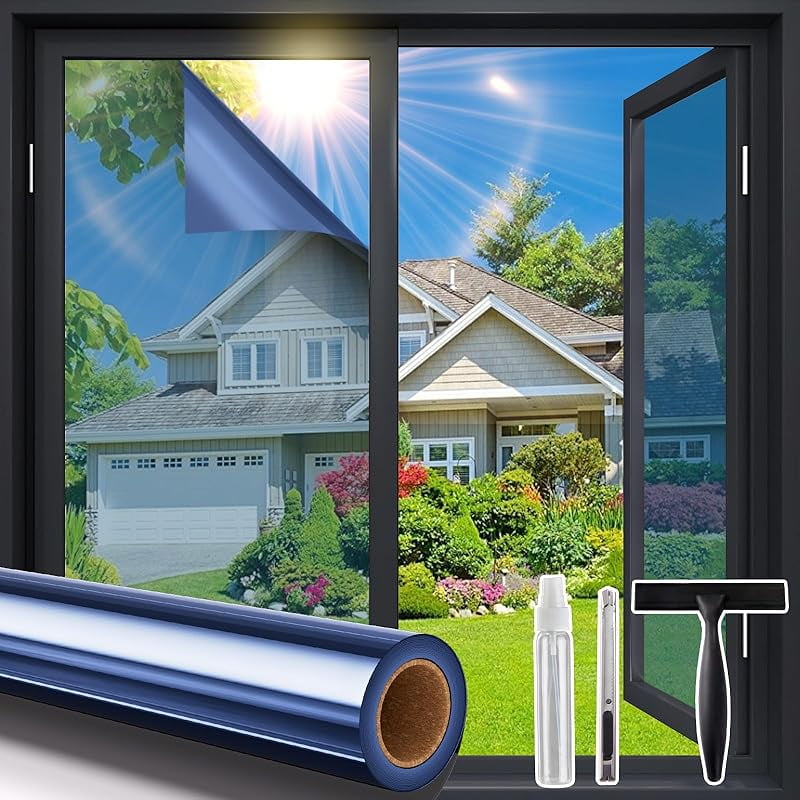 Coavas One Way Window Privacy Film, Window Tint for Home, Daytime ...