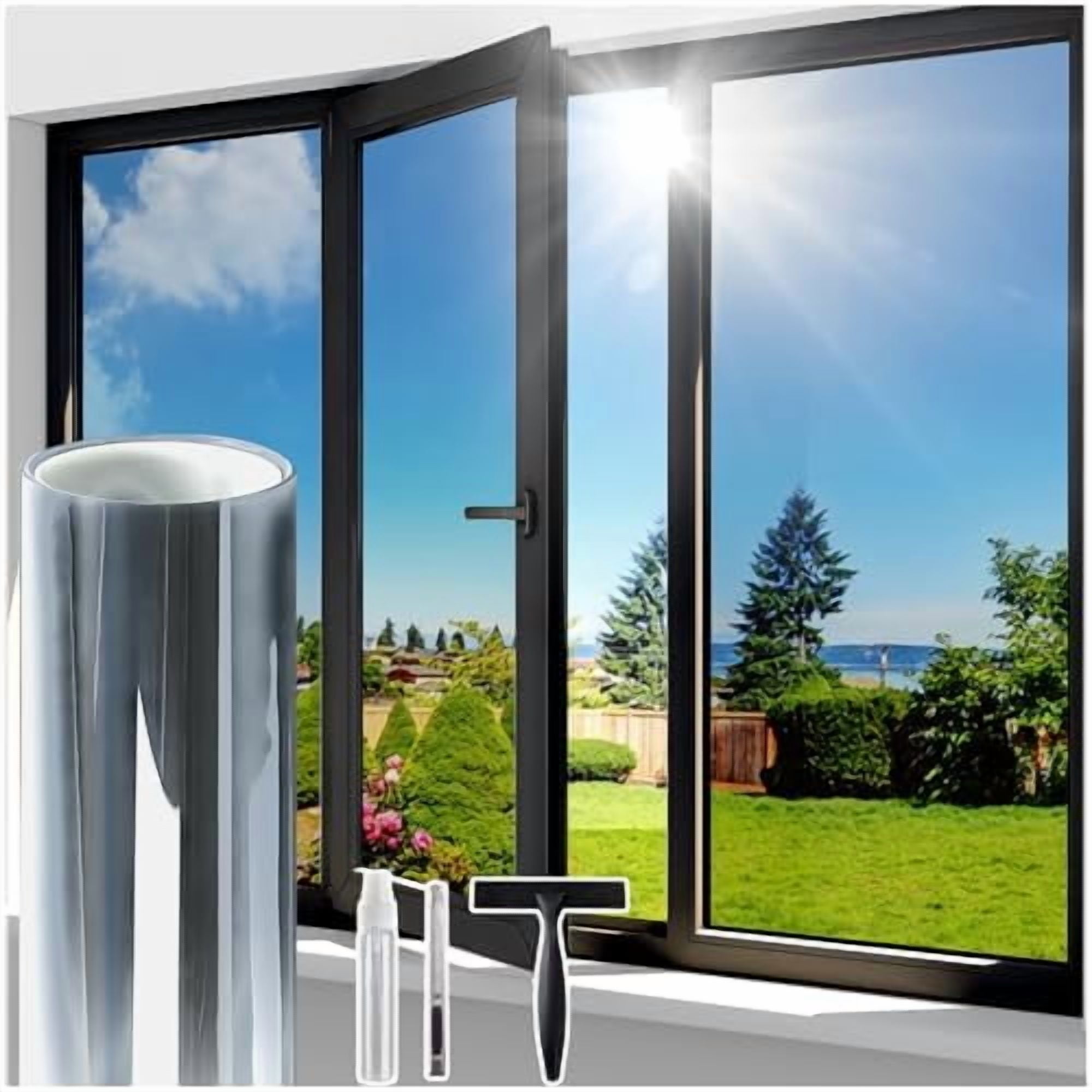Coavas One Way Window Privacy Film, Window Tint for Home, Daytime ...