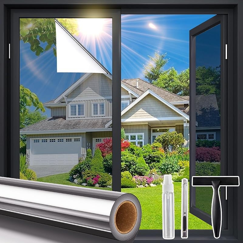 Coavas One Way Window Privacy Film, Window Tint for Home, Daytime ...