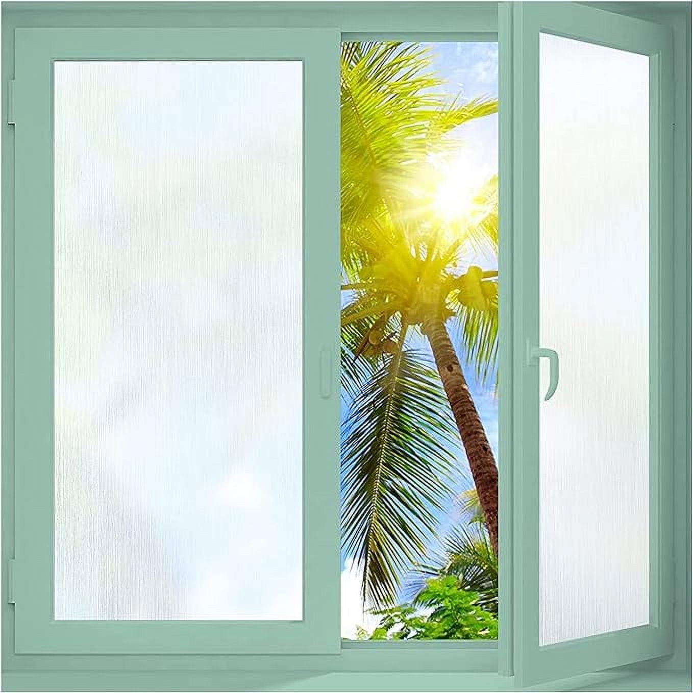 Coavas Window Privacy Film Frosted Glass Sun Blocking Window Covering ...