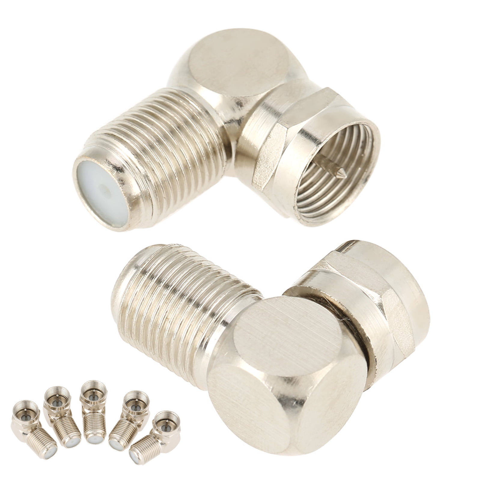 Coax Connector Right Angle Cable F-Type TV Connector For RG6 RG59 ...