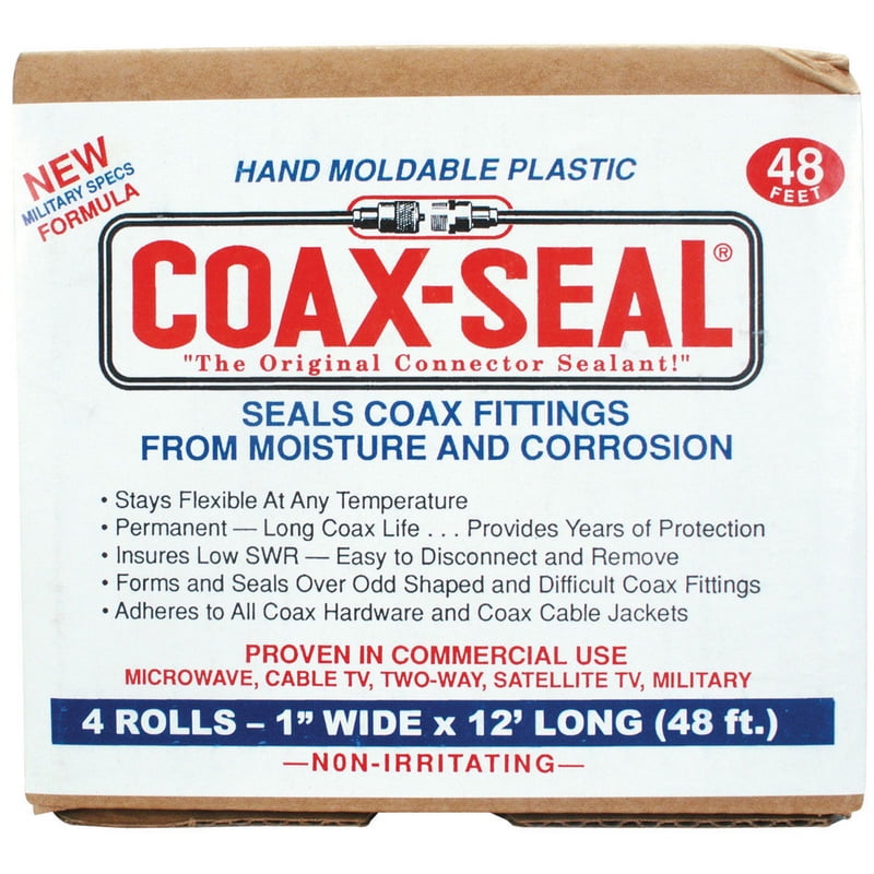 Coax-seal Connector Sealant, 1 In. Wide, 4-12 Rolls - Walmart.com