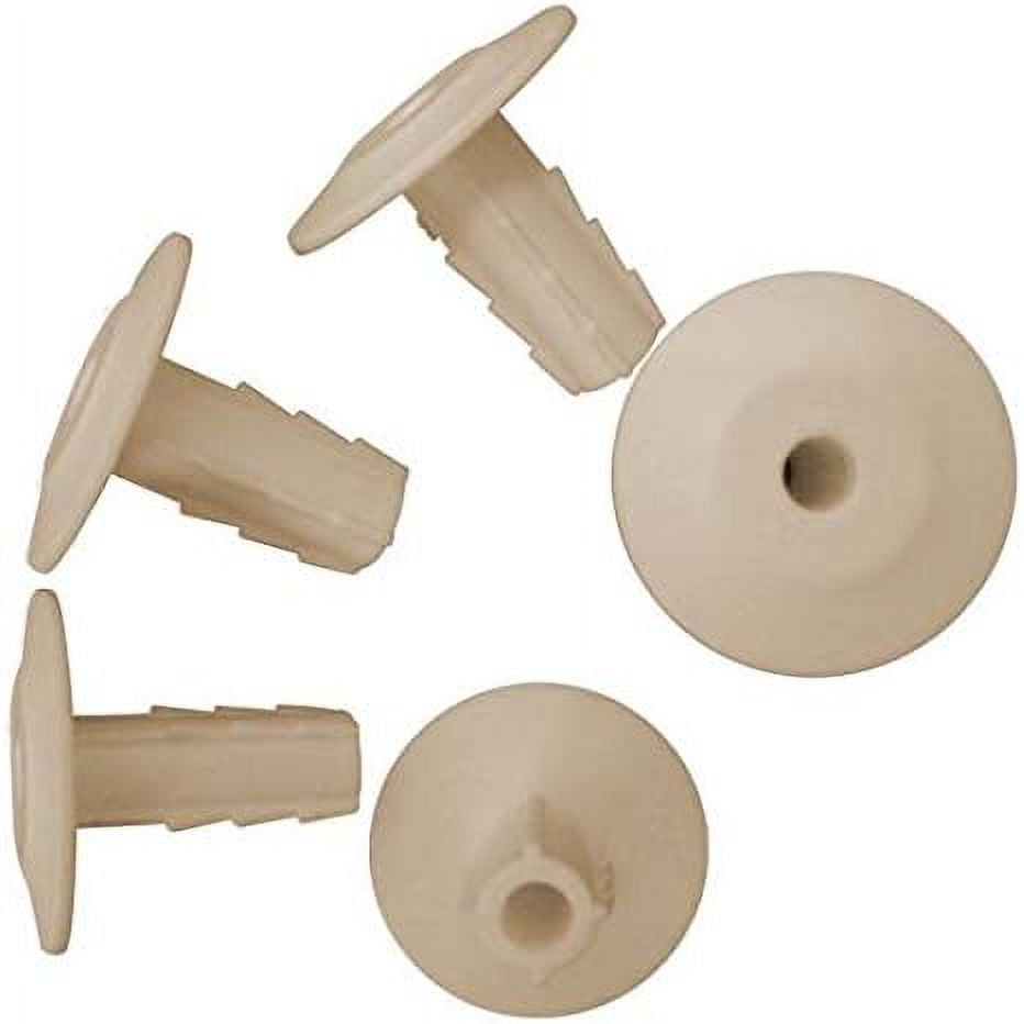 Coaxial Cable Feed Thru Wall Bushing Ivory 100 Pack 7/16" Single Coax ...