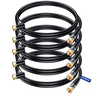 TruckSpec 18' CB Antenna Mini-8 Coax Cable with PL-259 Connectors Clear ...