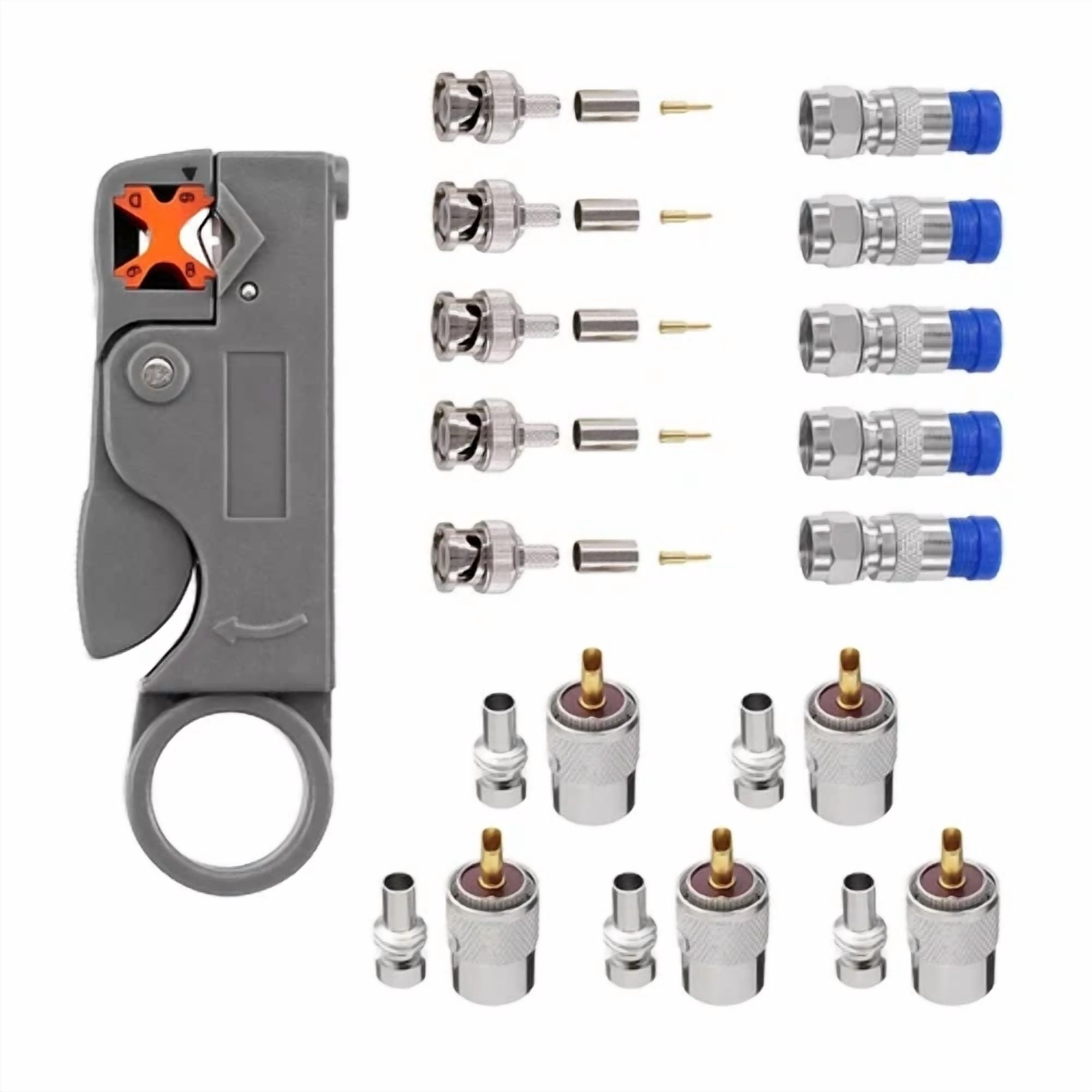 Coaxial Cable Tool F/Pl-259 Uhf/Bnc 58 Male Wire Coaxial Cable ...