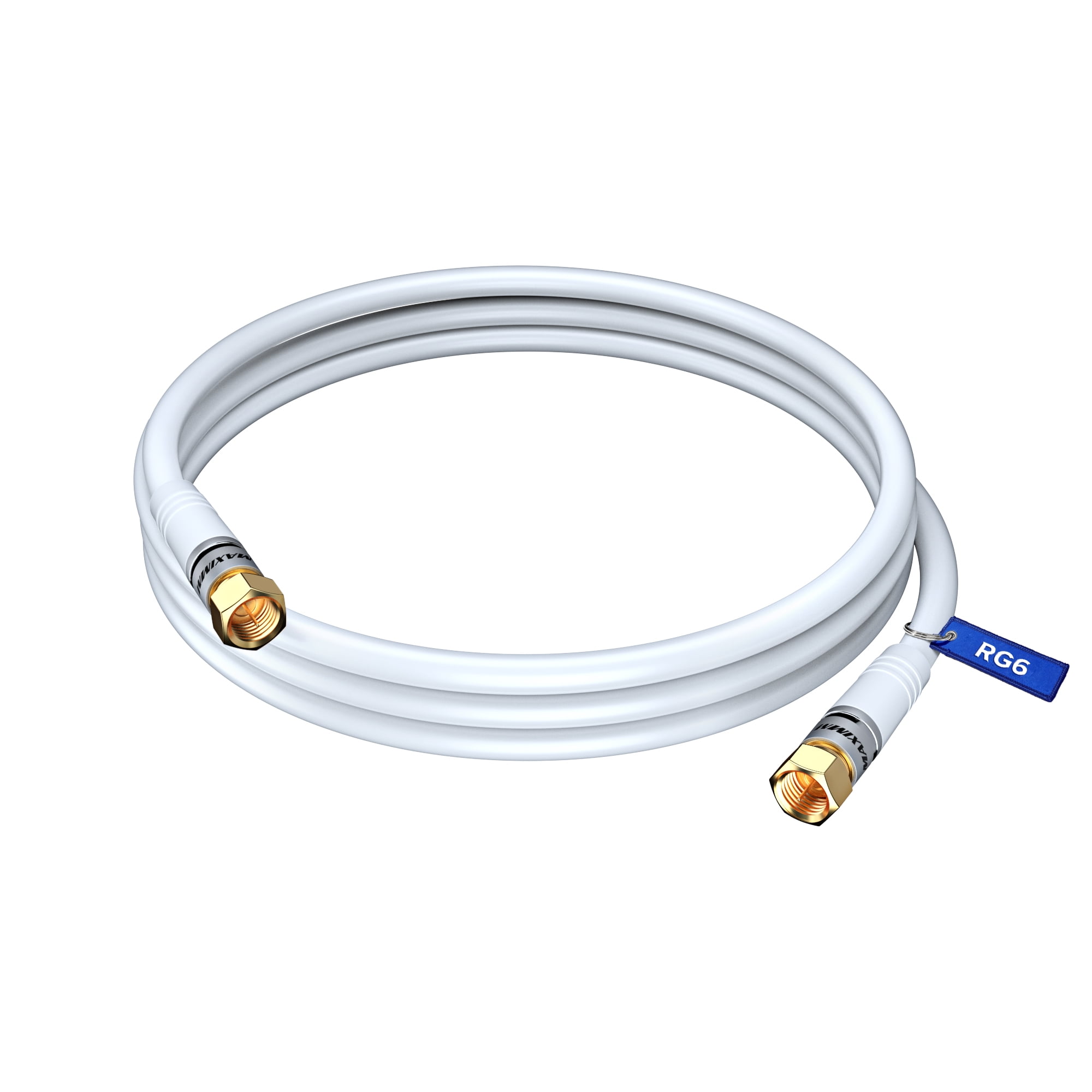 Coaxial Cable Triple Shielded CL3 in Wall-Rated (3 ft) RG6 Digital ...
