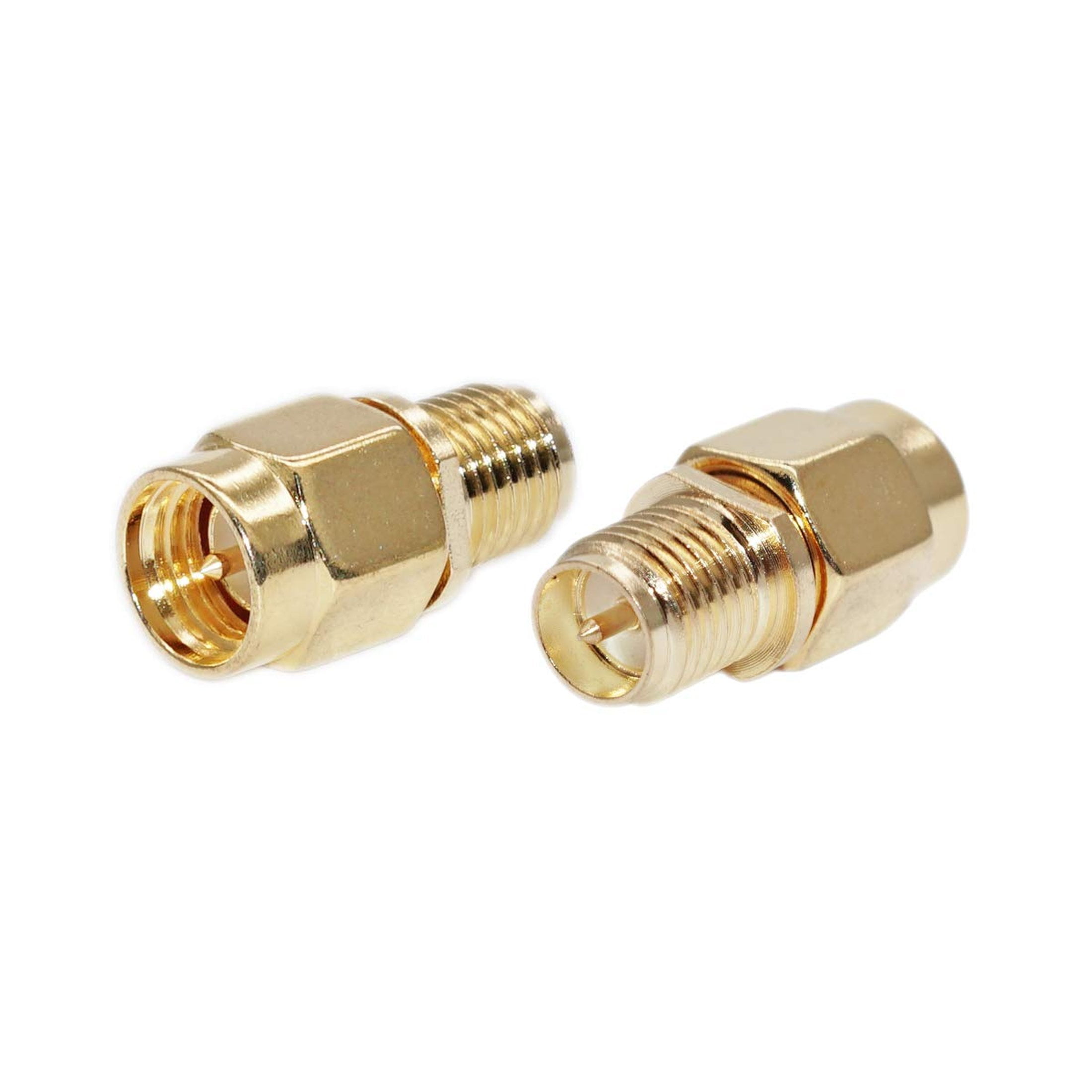 Coaxial Connector Set: SMA Male to RP-SMA Female Adapter Coupling Nut ...