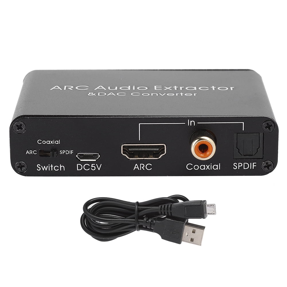 Coaxial Optical Fiber to RCA 3.5mm HDMI Audio Decoder and Splitter for ...