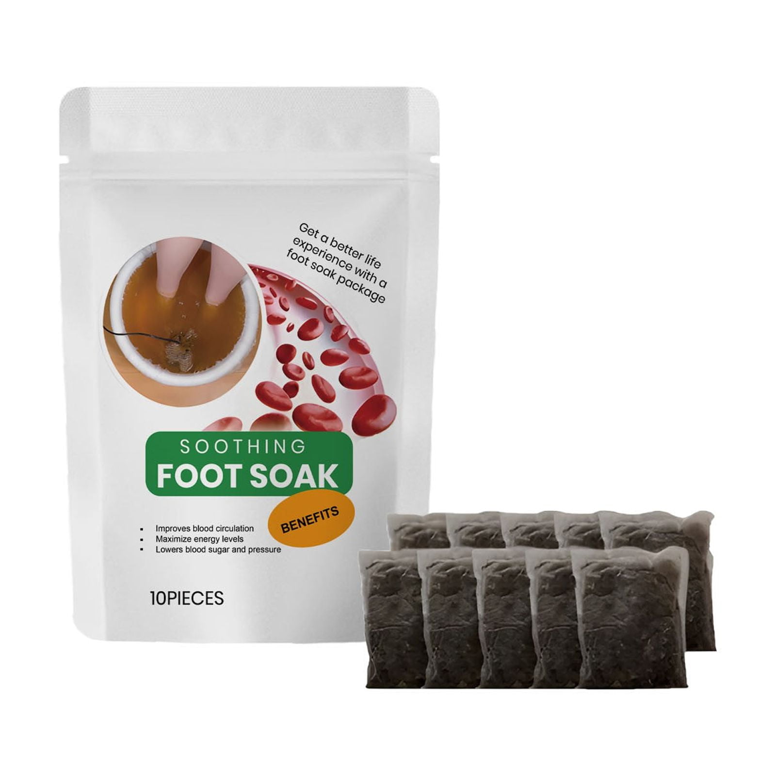 Coaye Foot Soaking Bath Bags Relaxing Leg Care Foot Soak Pack And Foot ...
