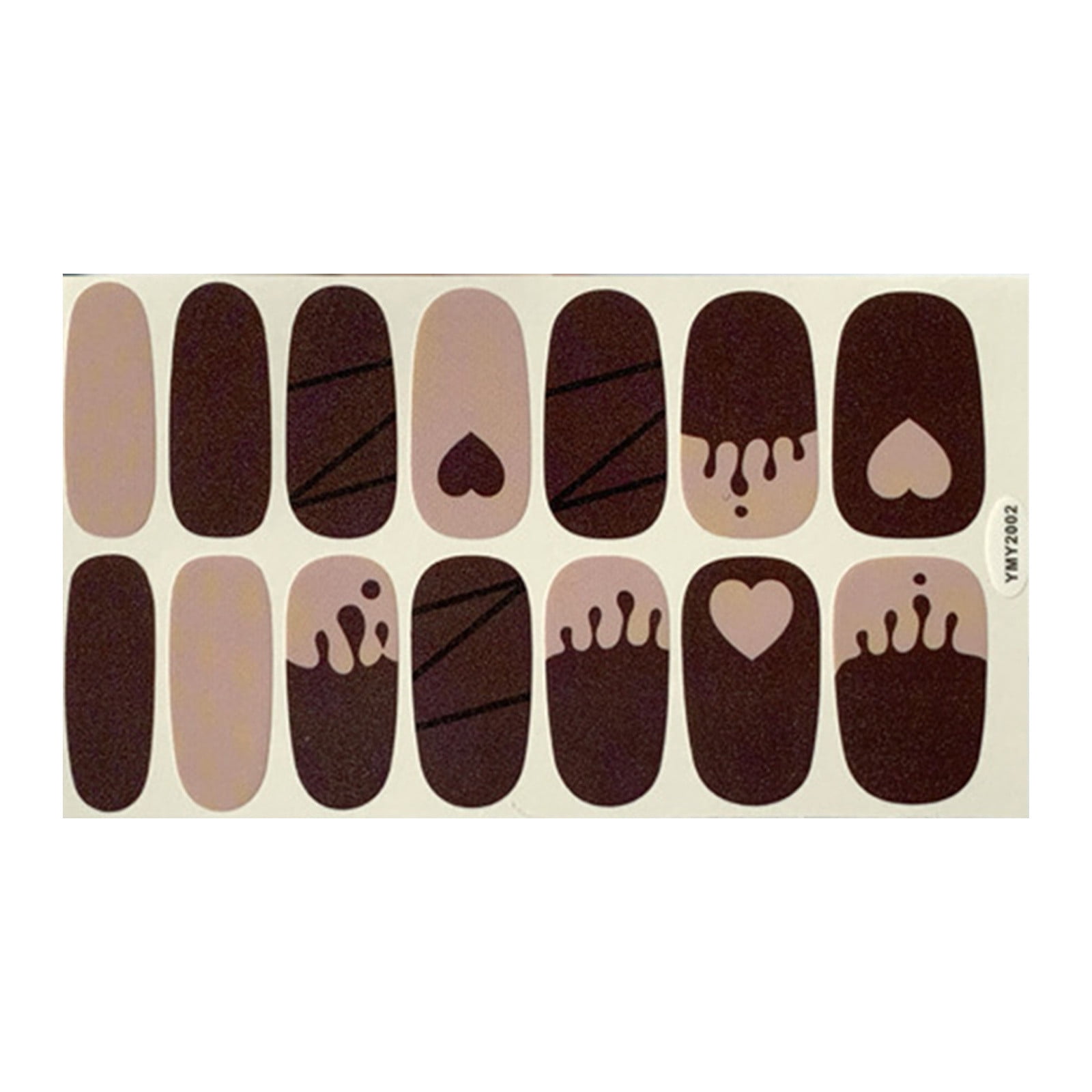 Coaye Nail Stickers Valentine's Day Style Full Set Of Polish Stickers ...