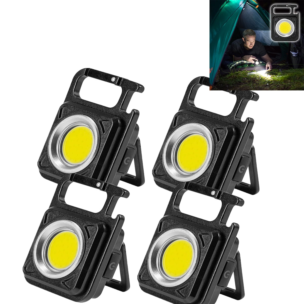 Cob Keychain Work Light 5000 Lumens, WhiteRows Flashlight Light ...