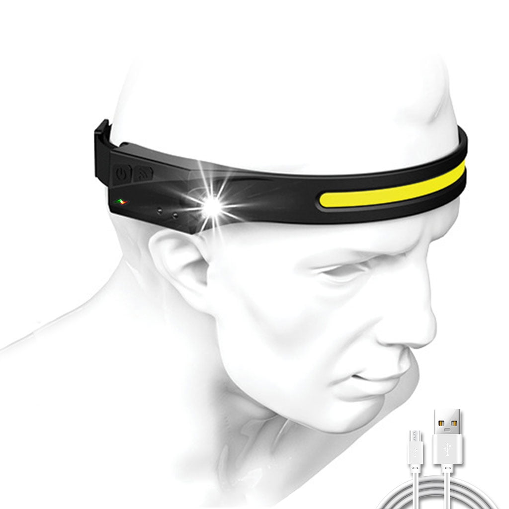 Cob Led Headlamp With Motion Sensor, Portable And Comfortable Torch ...