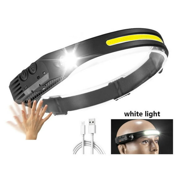 Cob Led Induction Sauna Headlamp, Built-In Battery Flashlight, Aste Usb ...