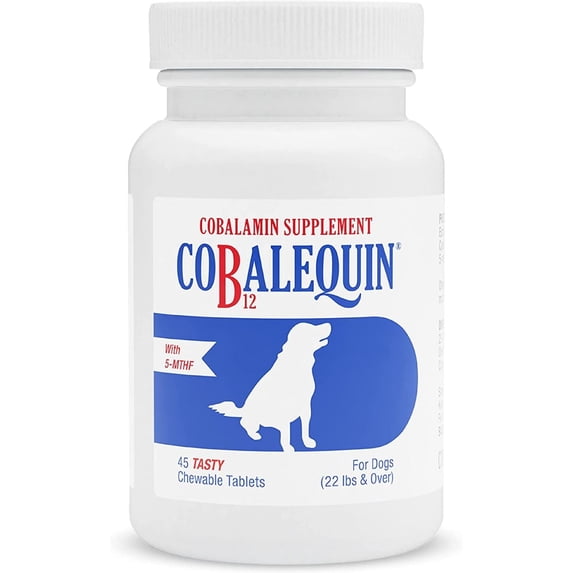 Nutramax Cobalequin B12 Supplement, Medium to Large Dogs, 45 Tablets ...