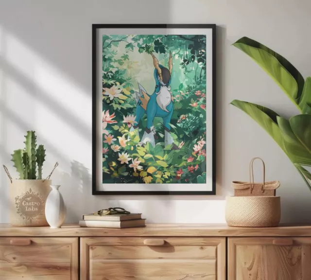 Cobalion: Japanese Style Pokemon Anime Poster - Printable Fineart NO ...