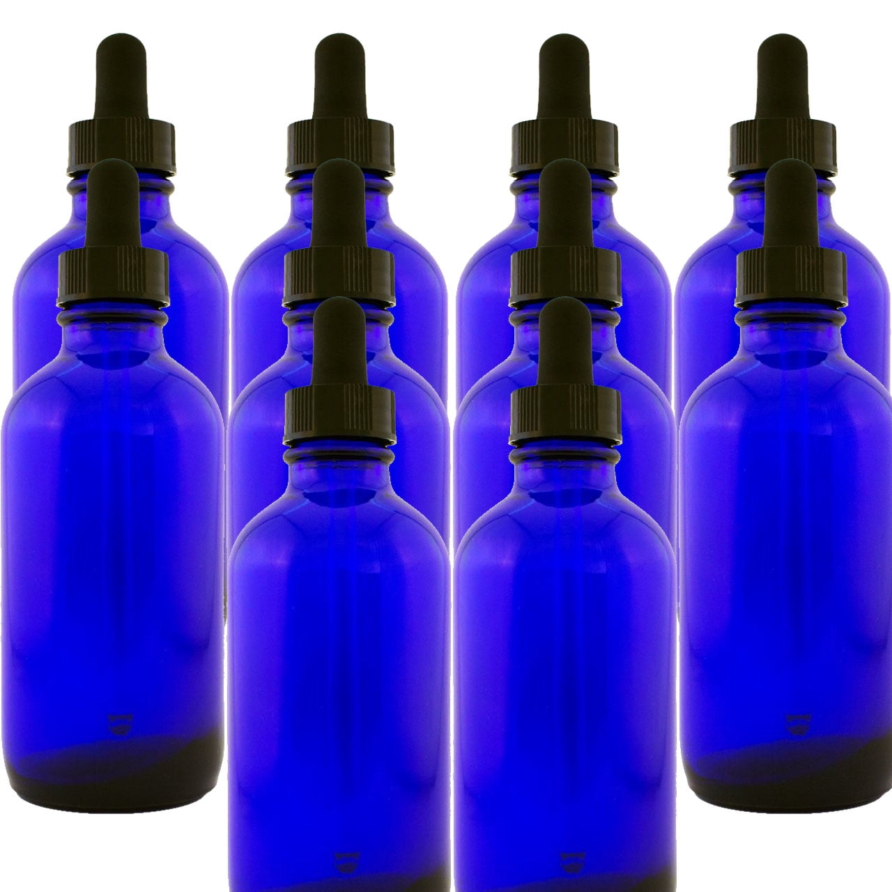 Cobalt Blue 4oz Dropper Bottle (120ml) Pack of 10 - Glass Tincture ...