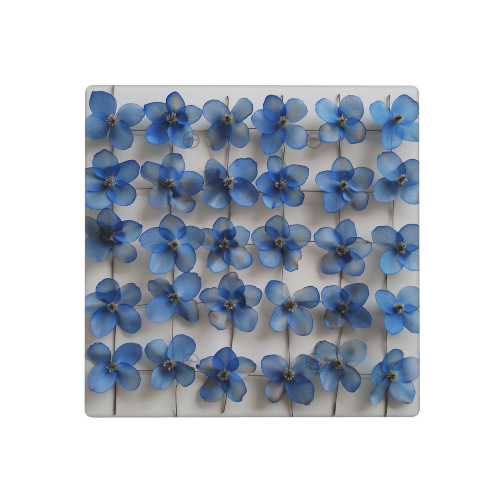 Cobalt Blue Flowers Switch Cover Decorative Wall Plate / 2-Gang Blank ...