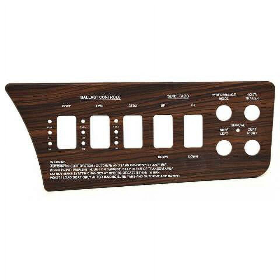 Cobalt Boat Blank Control Panel 502206MT | Ballast Surf Tabs Acrylic ...