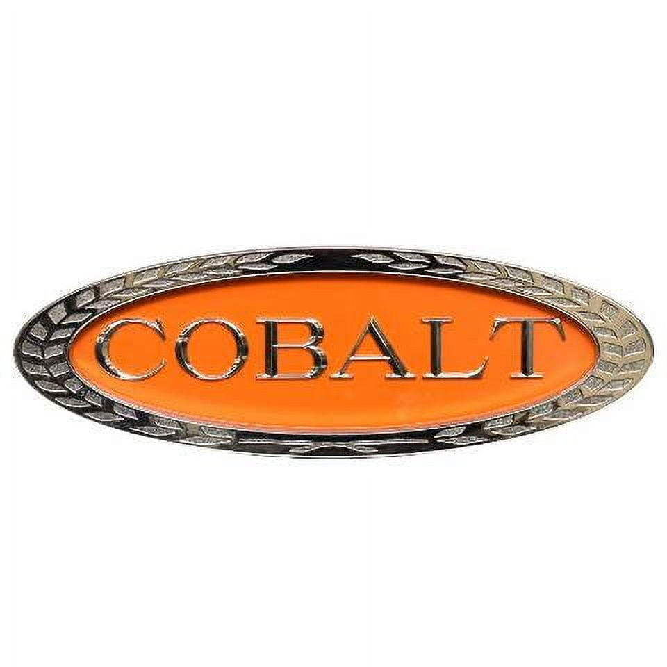 Cobalt Boat Logo Decal 453133 | W/ Wreath Silver / Orange Aluminum ...