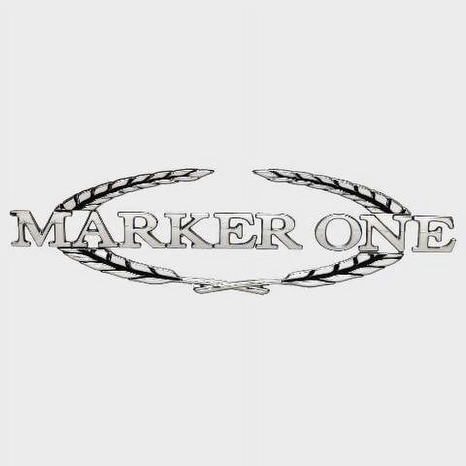 Cobalt Boat Raised Emblem Decal 402649 | Marker One Silver Sticker ...