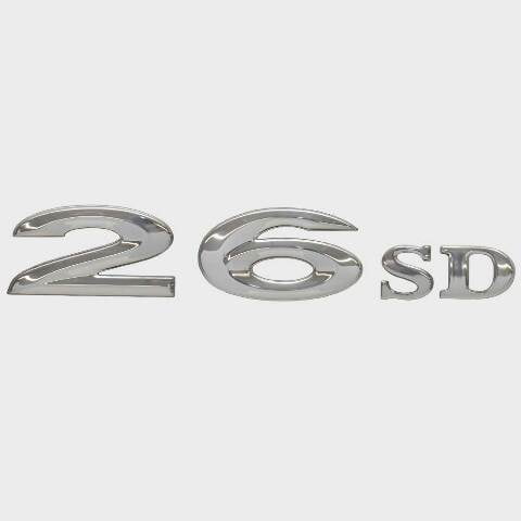 Cobalt Boat Raised Model Decal 452793 | 26SD Mirrored Silver Sticker ...