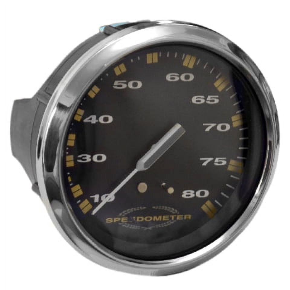 Cobalt Boat Speedometer SE9342A | Faria 80 MPH 3 1/4 Inch Silver Black ...
