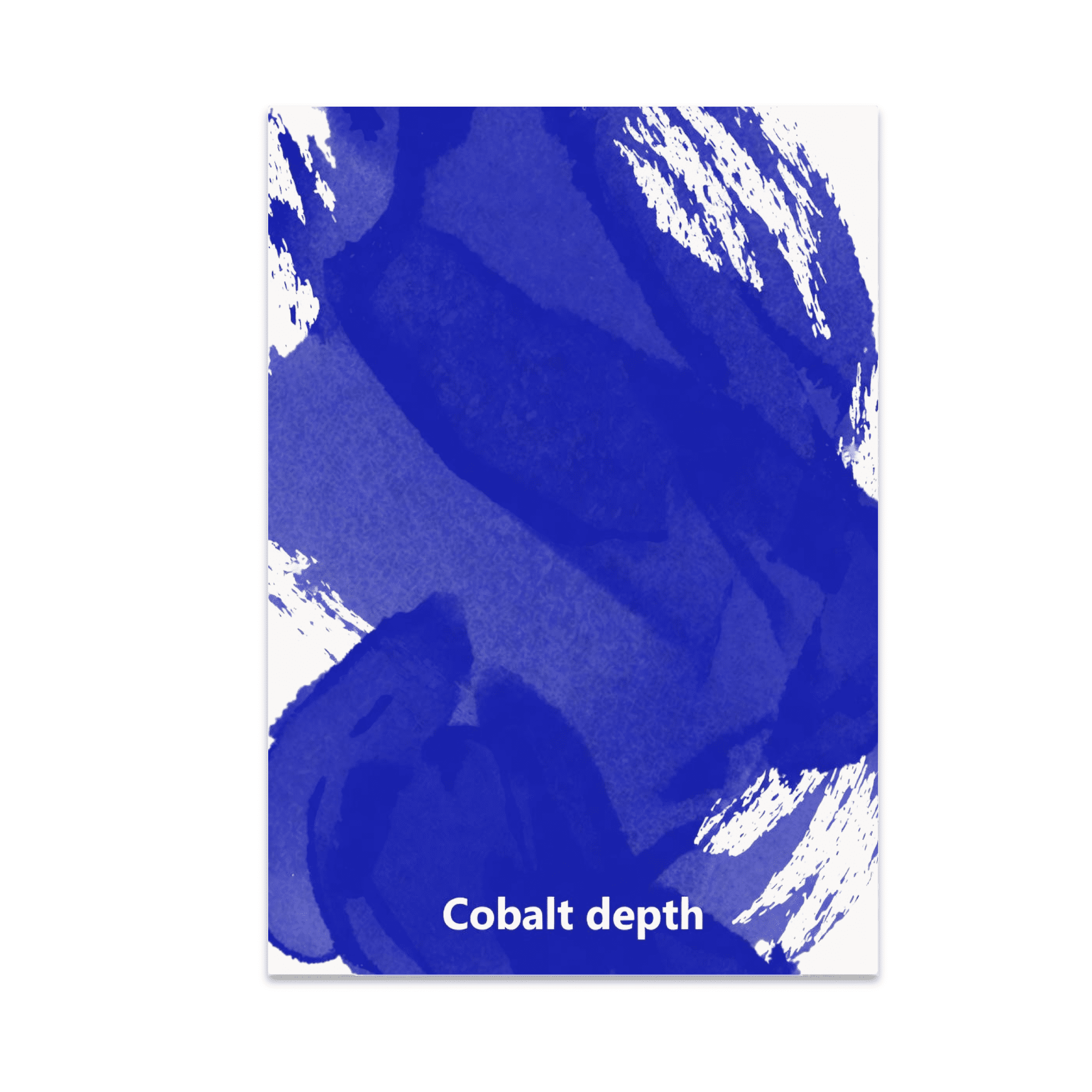 Cobalt Depth Abstract Blue Art - Home Decor Enthusiast - 13x19 Poster ...