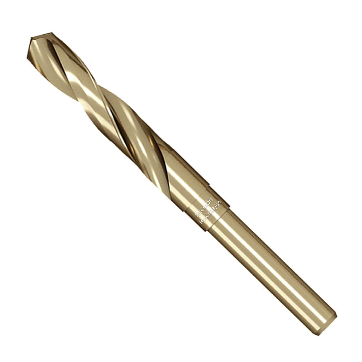 Cobalt Drill Bit 33/64 Inch High Speed Steel M35 Reduced Shank Twist ...