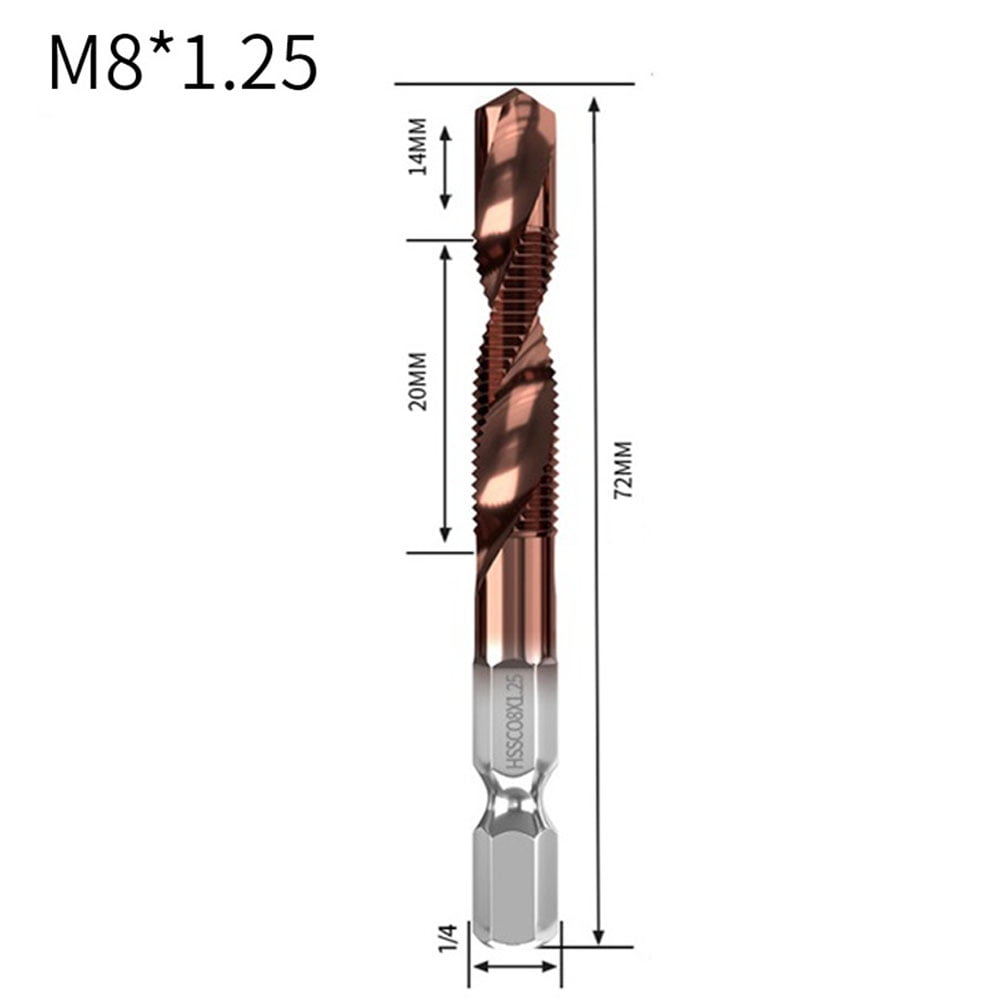 Cobalt Tapping Drilling Integrated Composite tap Tools For Mechanic ...