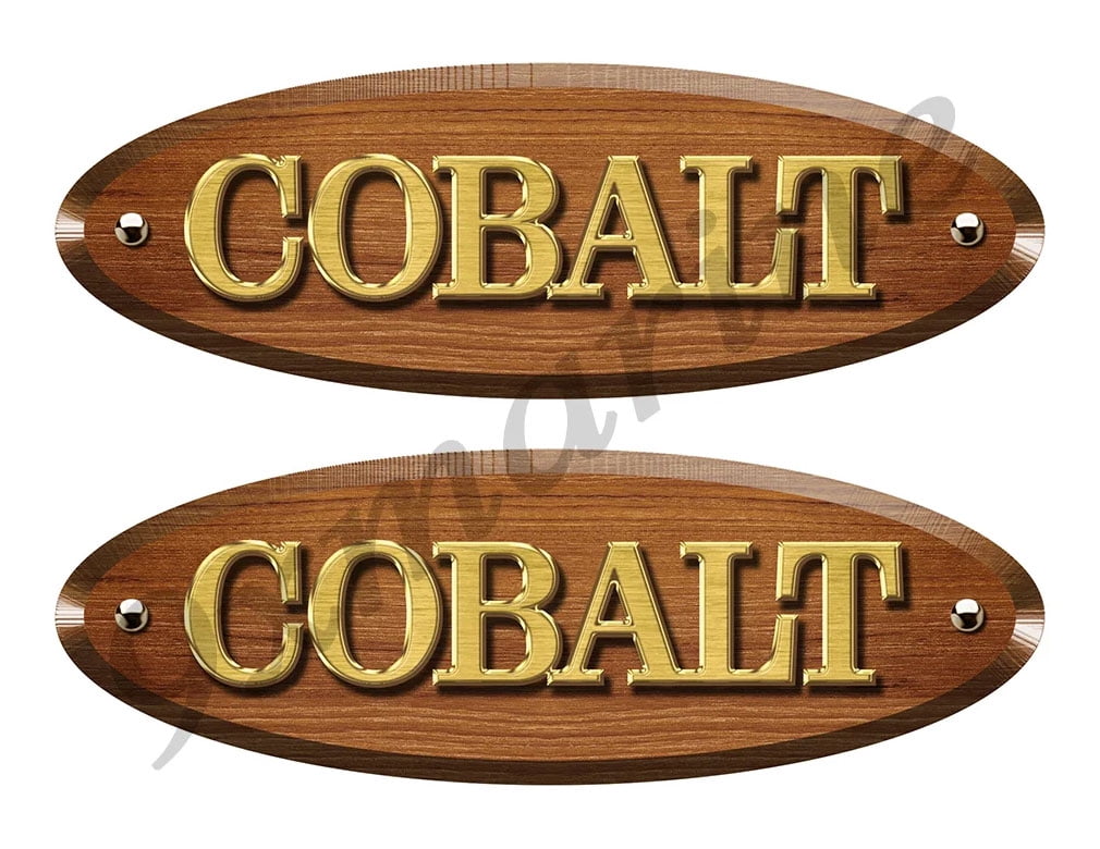 Cobalt Wood Grain Boat Restoration Sticker set - Walmart.com