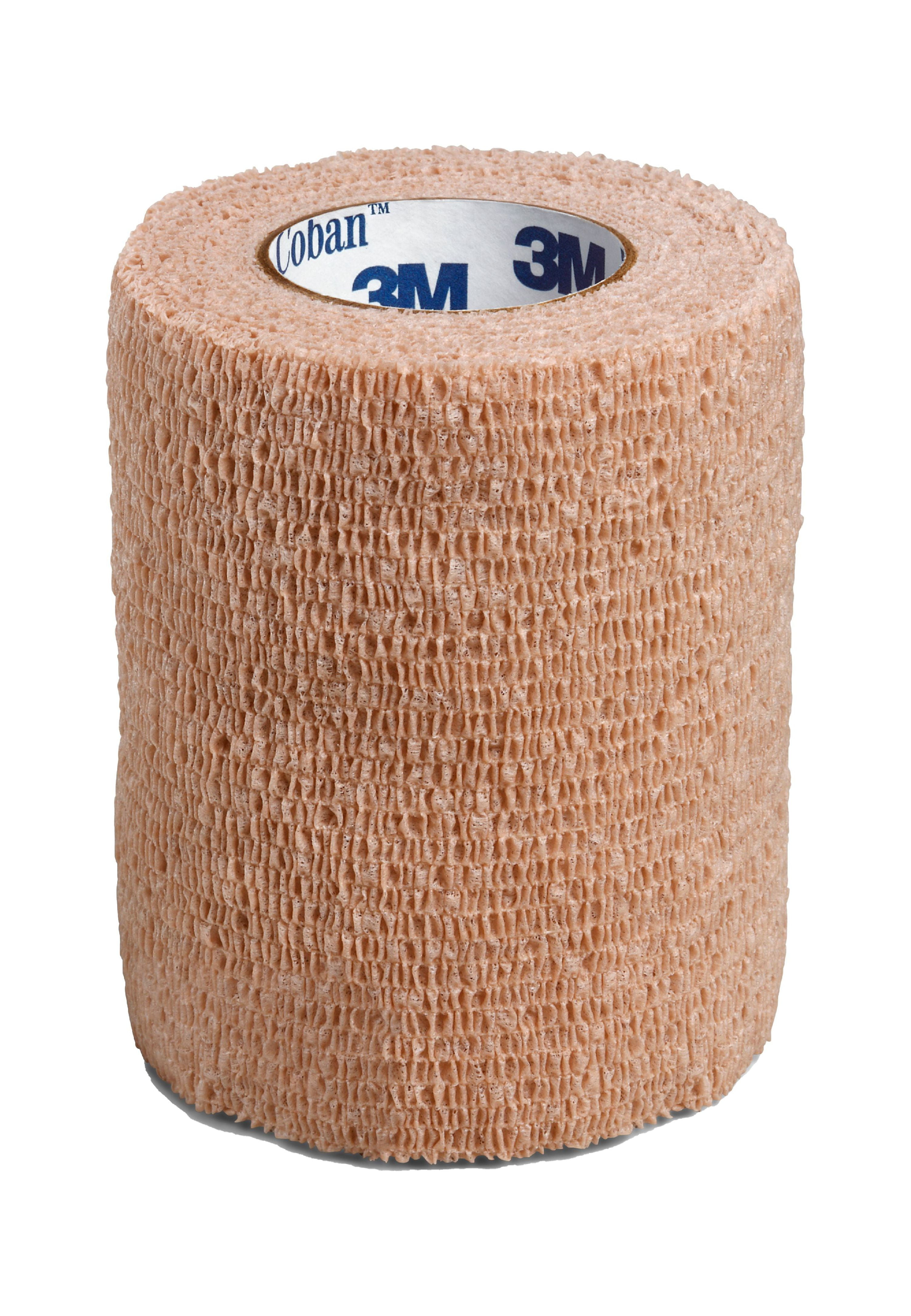 Coban Cohesive Bandage, 3 Inch X 5 Yard Standard Compression Self ...