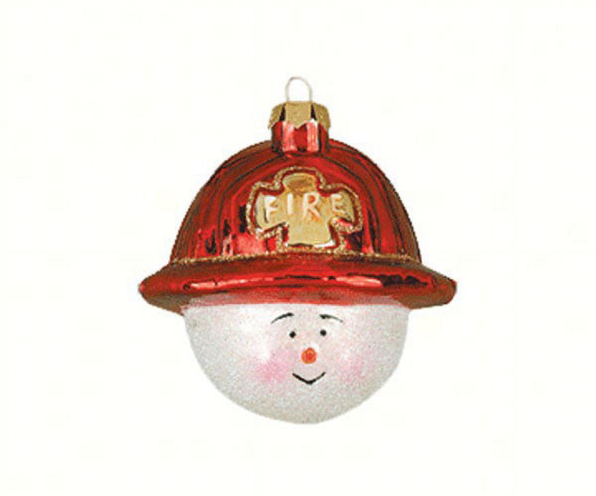 Cobane Studio COBANEA129 Fireman Snowman Ornament, Red - Walmart.com