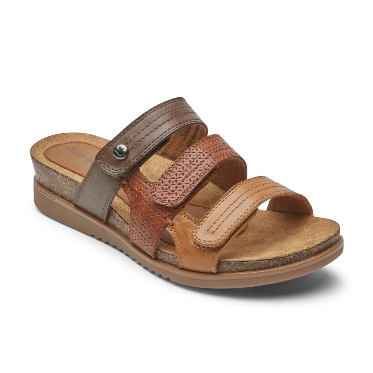 Cobb Hill Women's May Slide Sandal Tan - ML05614-JTA86 (CI7776) - Walmart.com