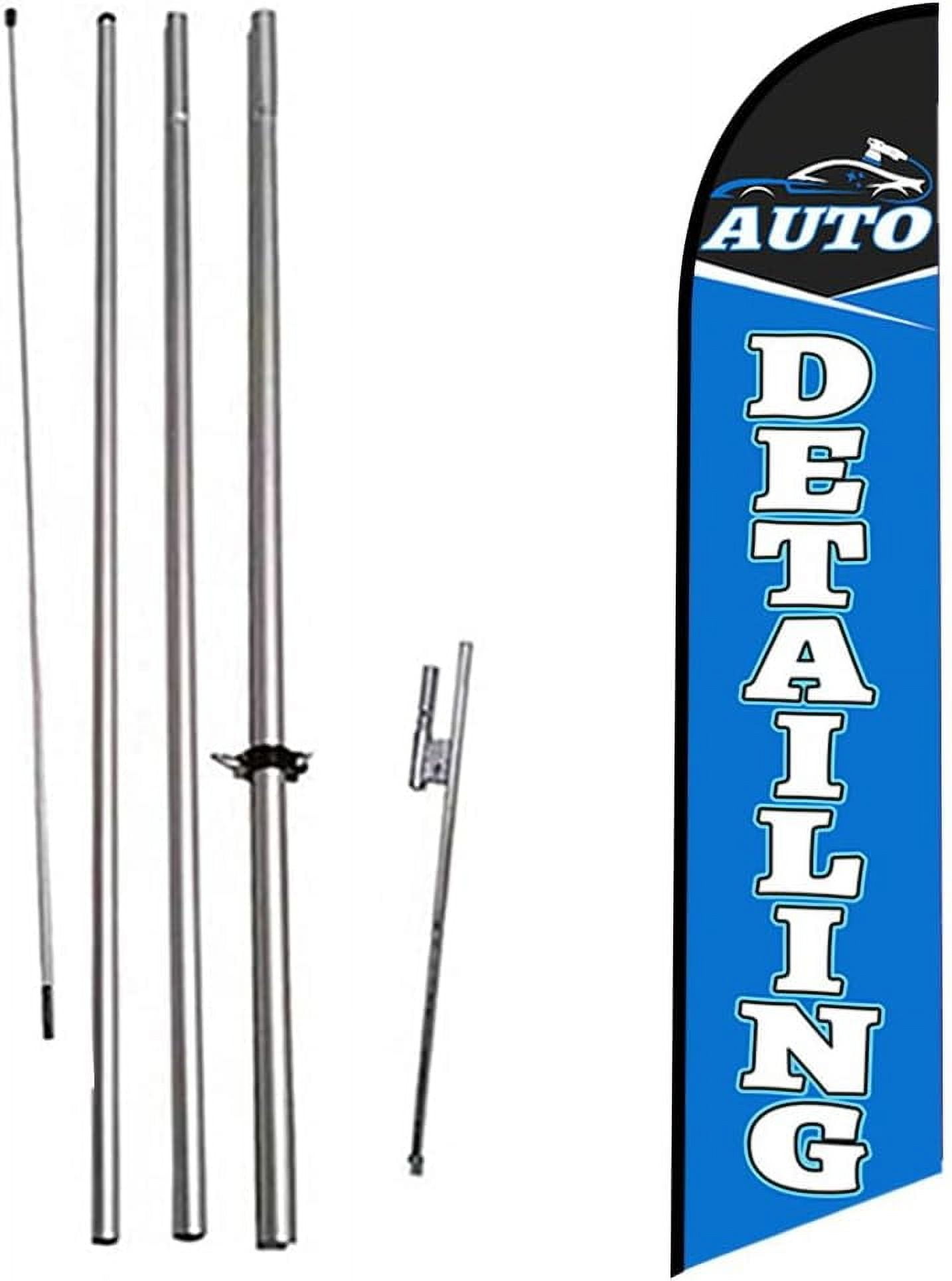 Cobb Promo Auto Detailing Flag Eye Catching Banner Sign for Business ...