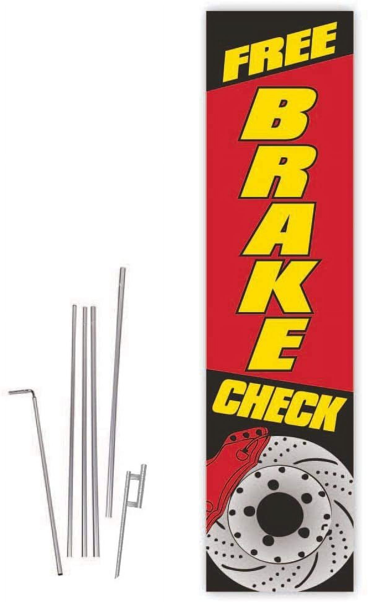 Cobb Promo Free Brake Check Red Rectangle Boomer Flag with Complete ...