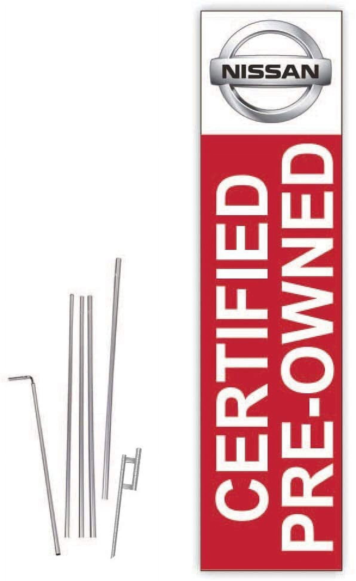Cobb Promo Nissan Red Rectangle Boomer Flag with Complete 15ft Pole kit ...
