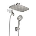 Cobbe Adjustable 12" Rectangular High Pressure Dual Shower Head with 8 ...