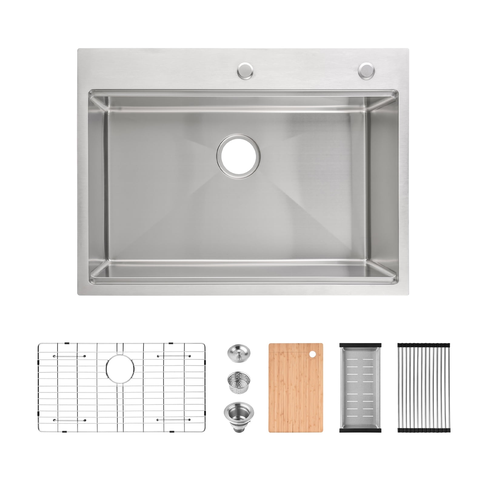 Cobbe Nano gray 30 inches Multifunctional Drop-in Workstation Kitchen ...