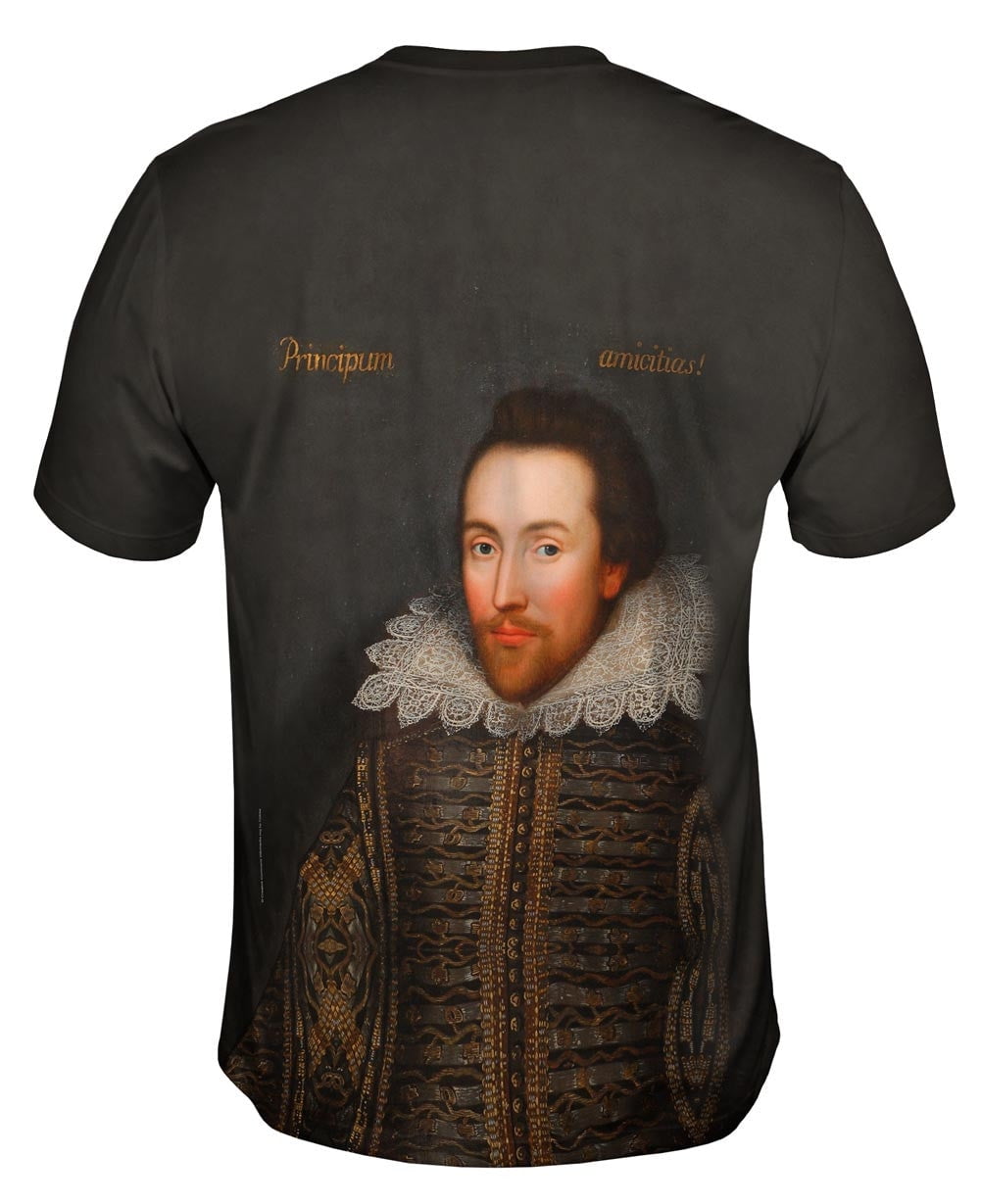 Cobbe - Portrait of Shakespeare 1610 Mens T-Shirt All Over Print ...