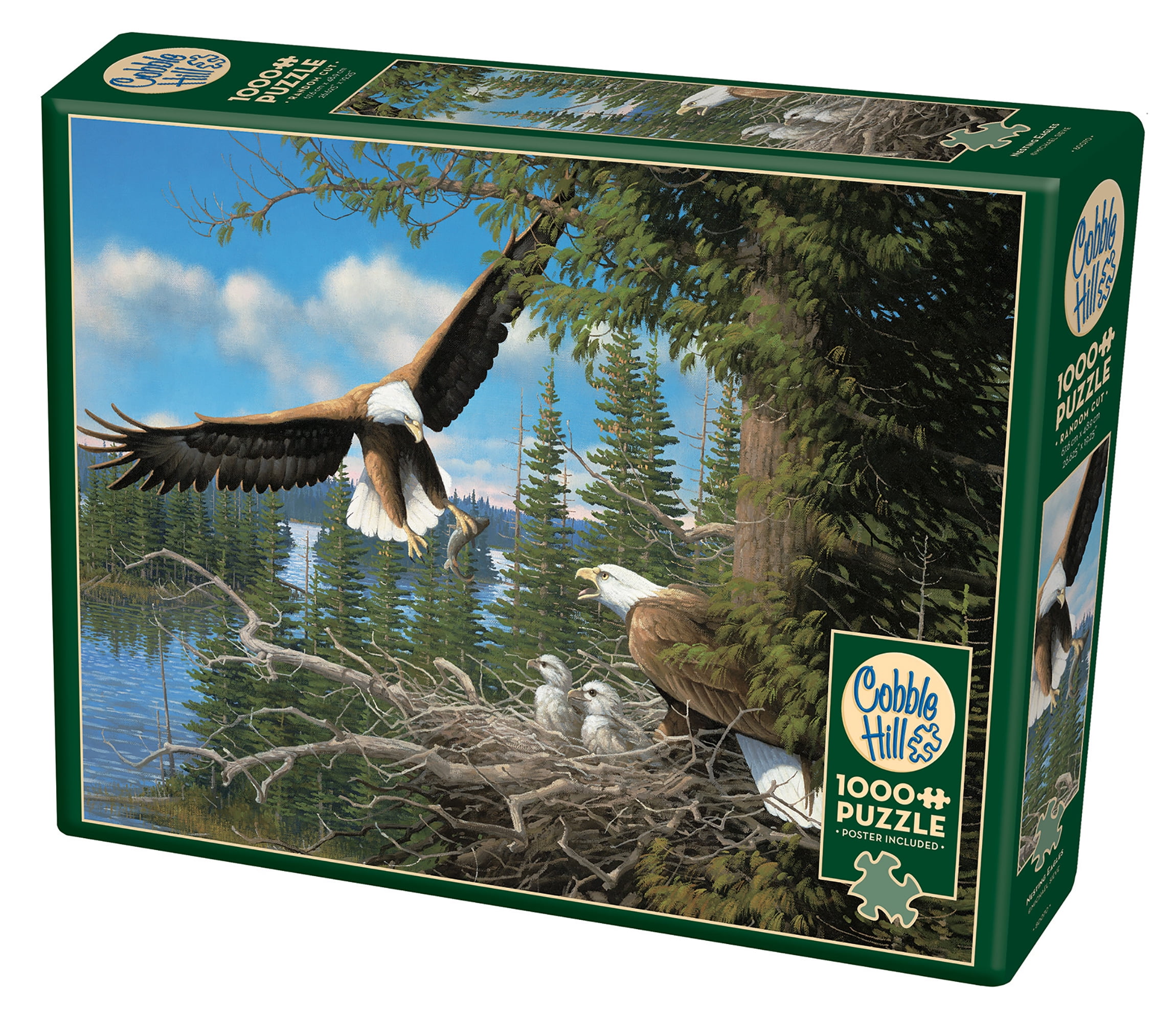 Cobble Hill: Nesting Eagles 1000 Piece Jigsaw Puzzle - Walmart.com