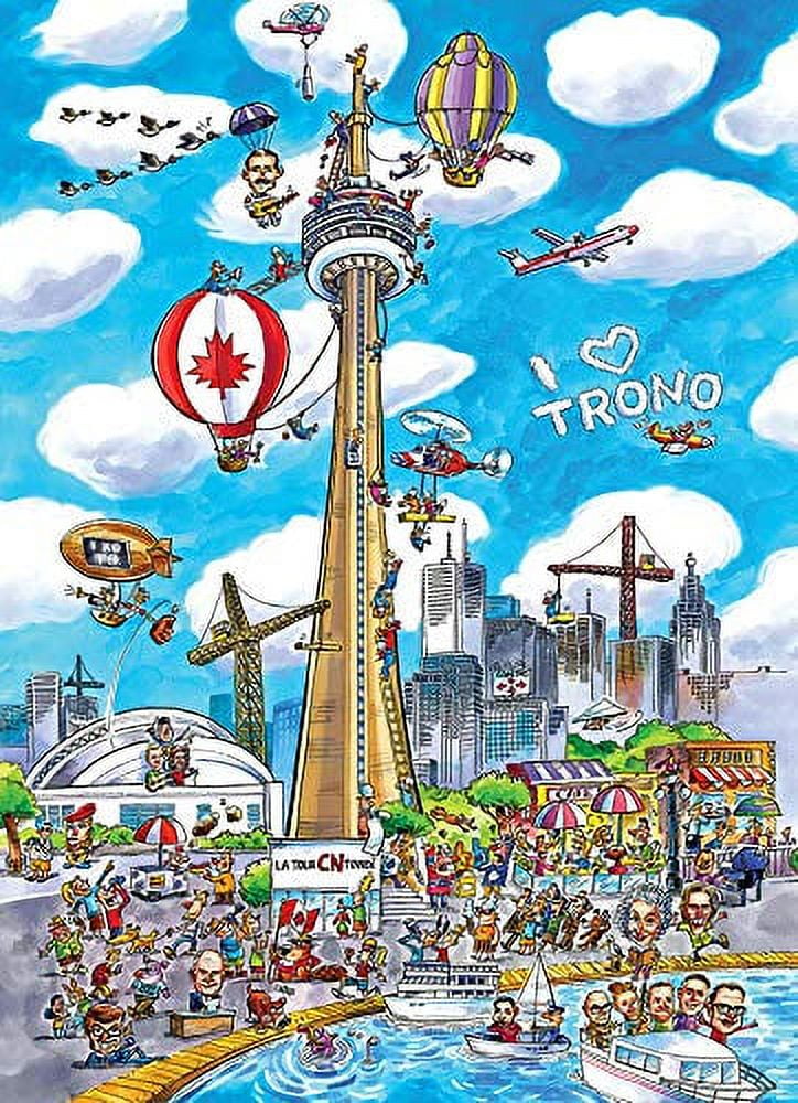 Cobble Hill Toronto (Doodle Town) 1000 Piece Jigsaw Puzzle - Walmart.com