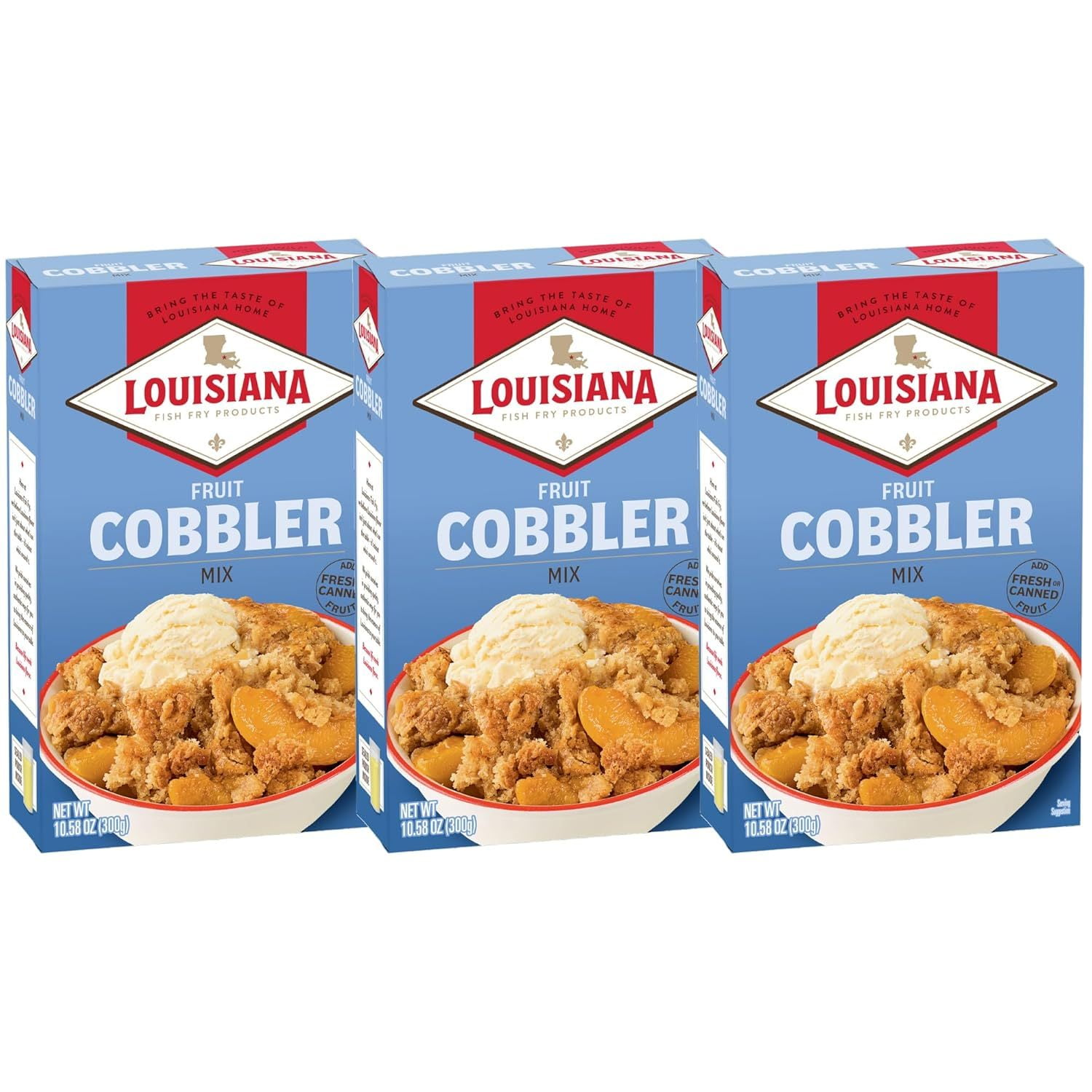 Cobbler Mix 10.58 oz. (Pack of 3) - Homemade Dessert in Minutes - Just ...