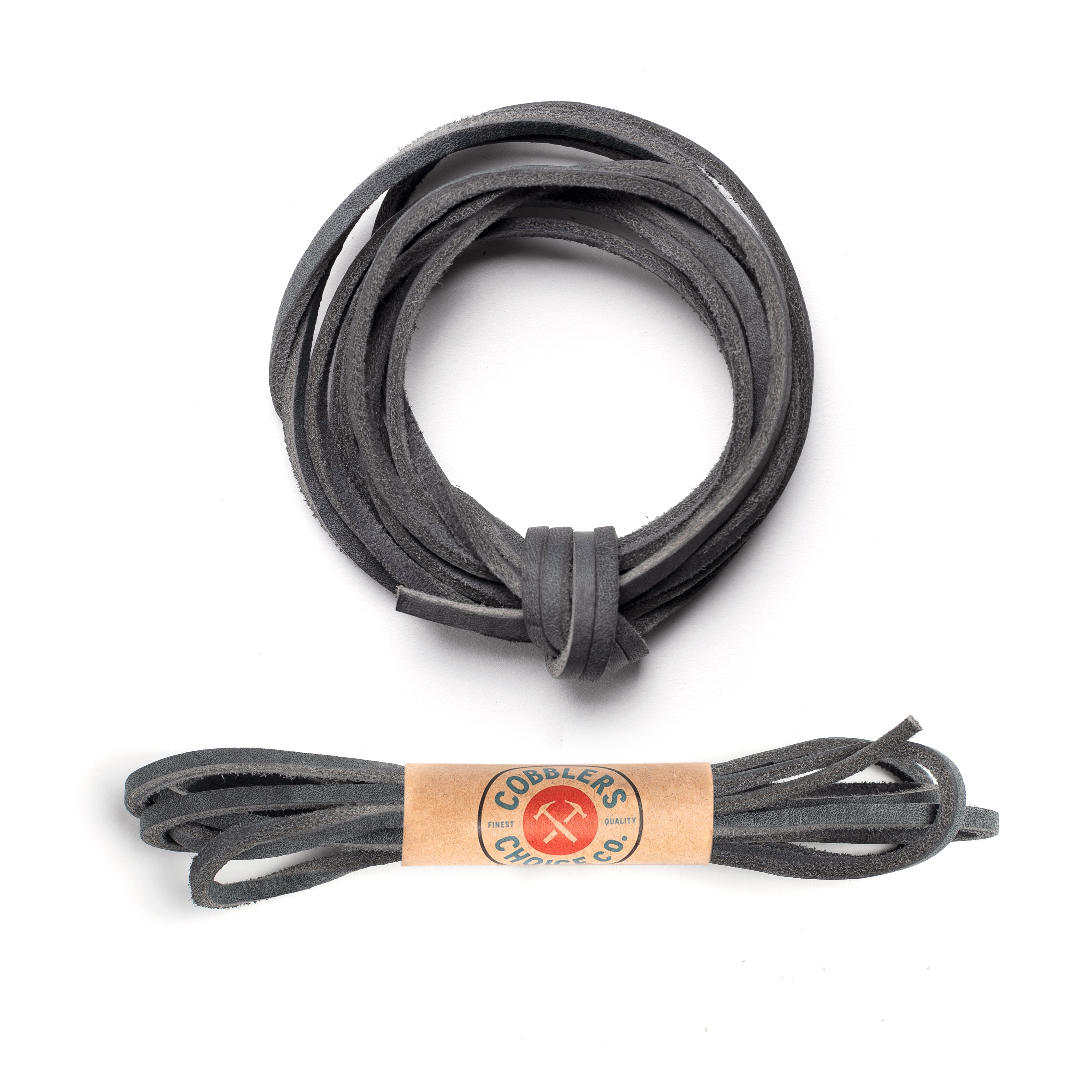 Cobbler's Choice Leather Boot Lace - 54 Inches - Dark Gray - Walmart.com