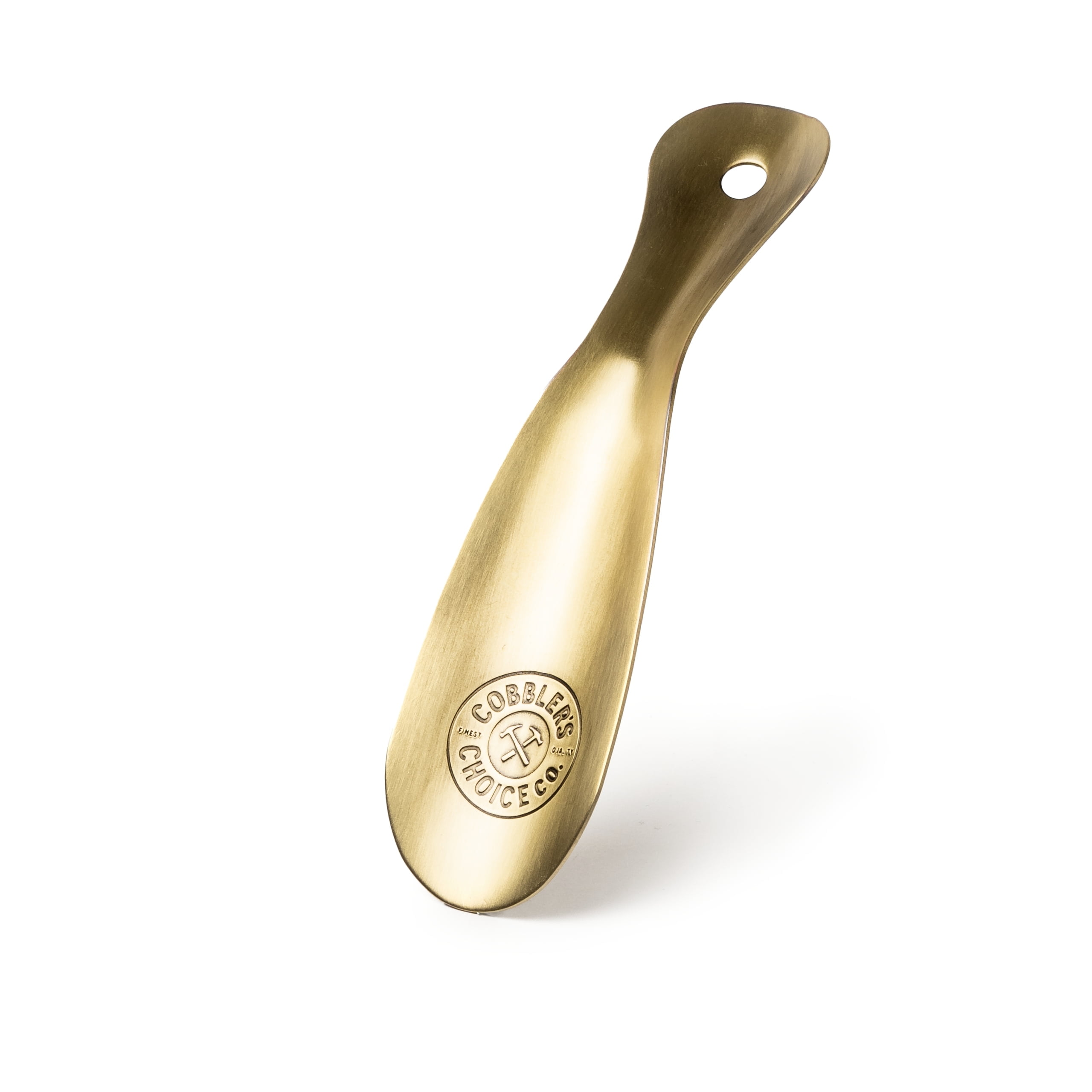 Cobbler's Choice 8" Brass Metal Shoe Horn - Ergonomic, Durable ...