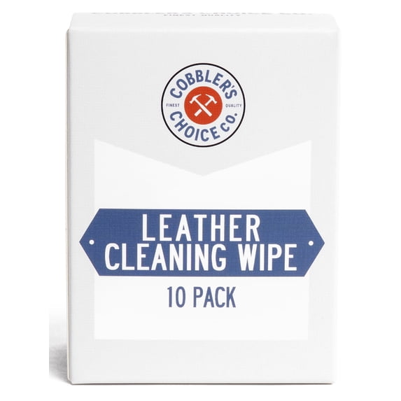 Cobbler’s Choice Quick Care Leather Cleaning Wipe (10 Pack) for Shoes ...