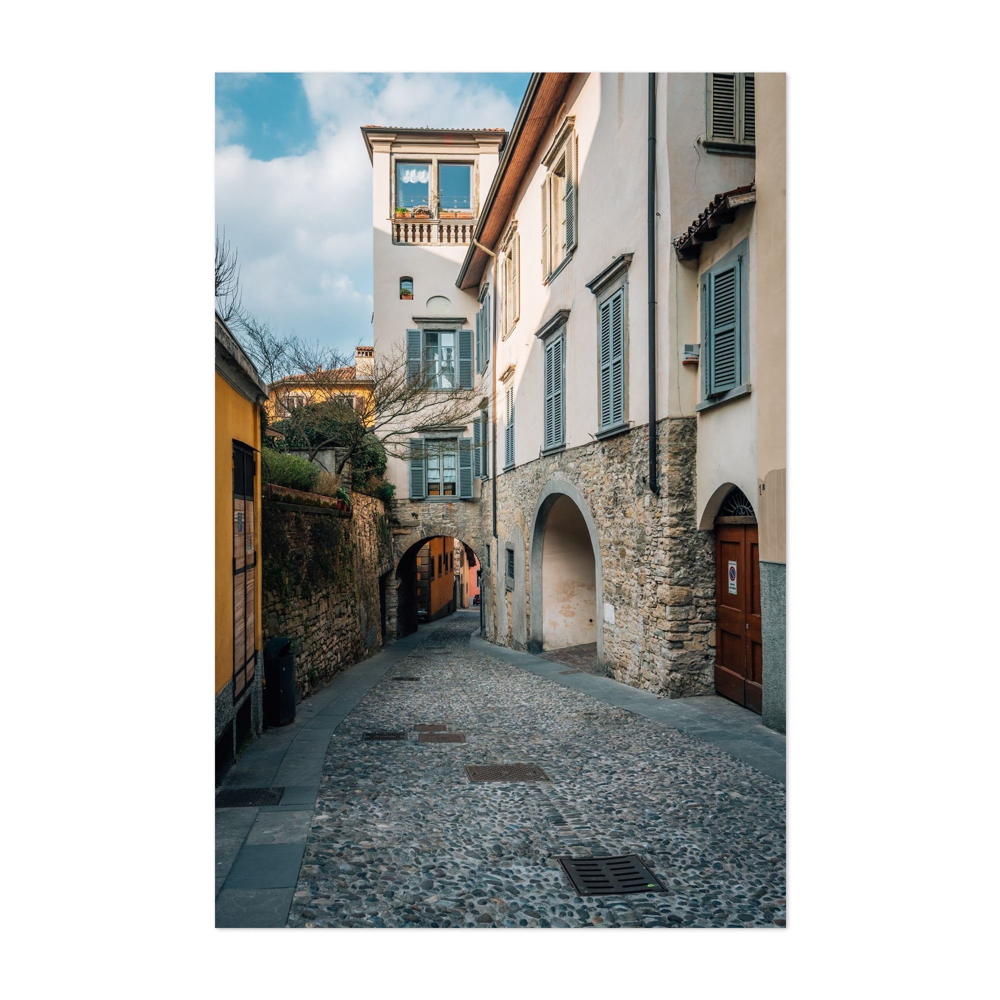 Cobblestone Bergamo - Bergamo Lombardy Italy Photography Architecture ...