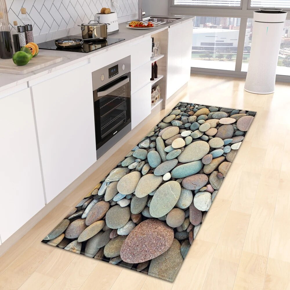 Cobblestone Kitchen Foot Mat Home Entrance Doormat Bedroom Living Room ...